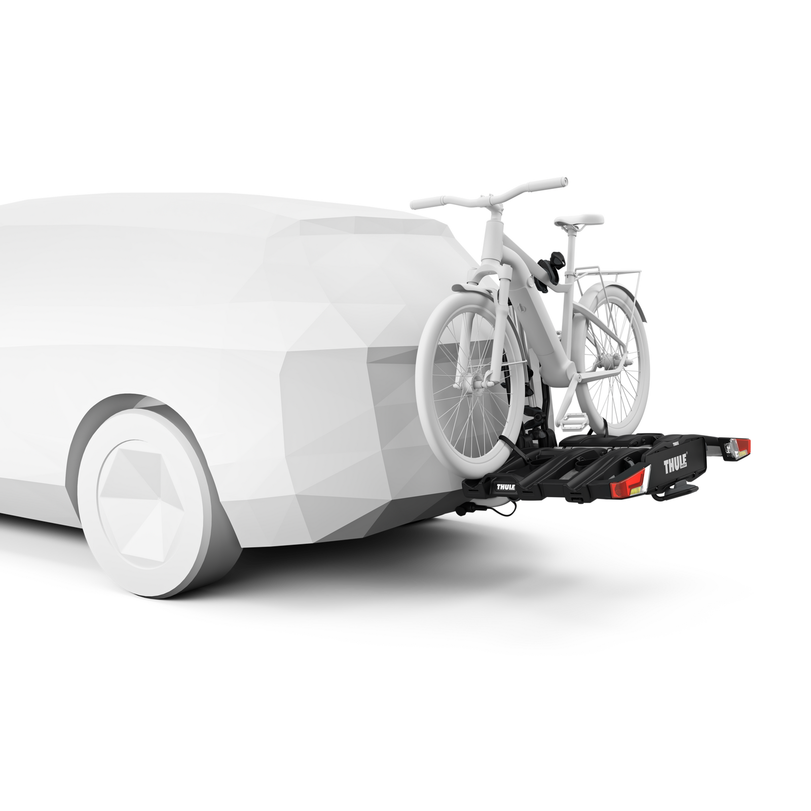 Thule EasyFold XT 3-Bike Platform Towbar Bike Rack Black Aluminium