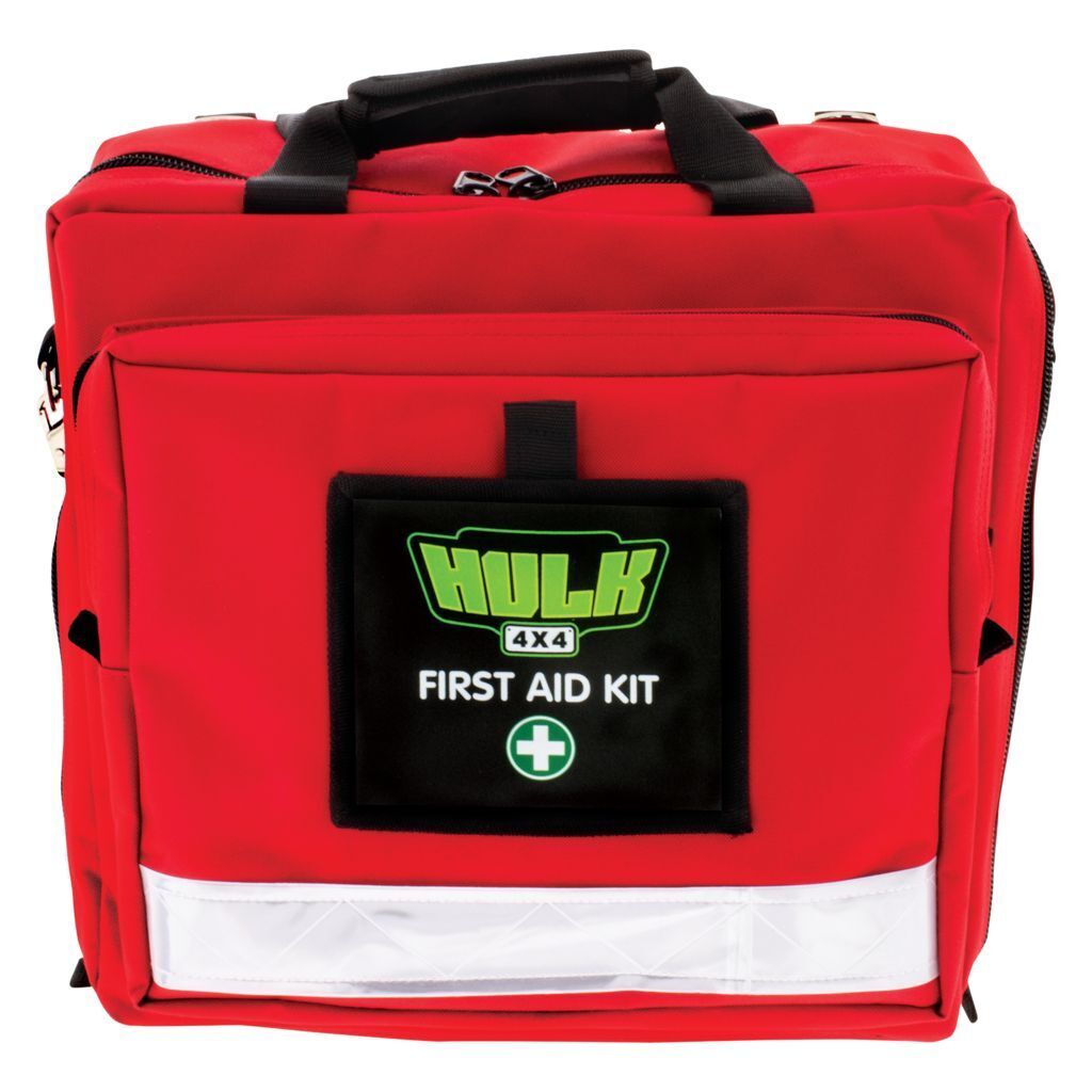 Hulk 4x4 Adventurer First Aid Kit with Reflective Strip Red HU1650