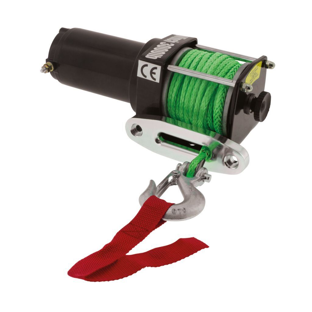 Hulk 4x4 ATV Winch with Dyneema Rope Max Pull Capacity 3000lbs 1.34HP 12V
