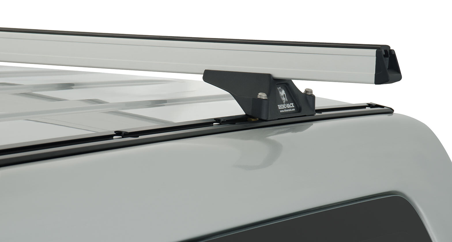 Rhino-Rack Heavy Duty RLTP Trackmount Silver 2 Bar Roof Rack JA0746