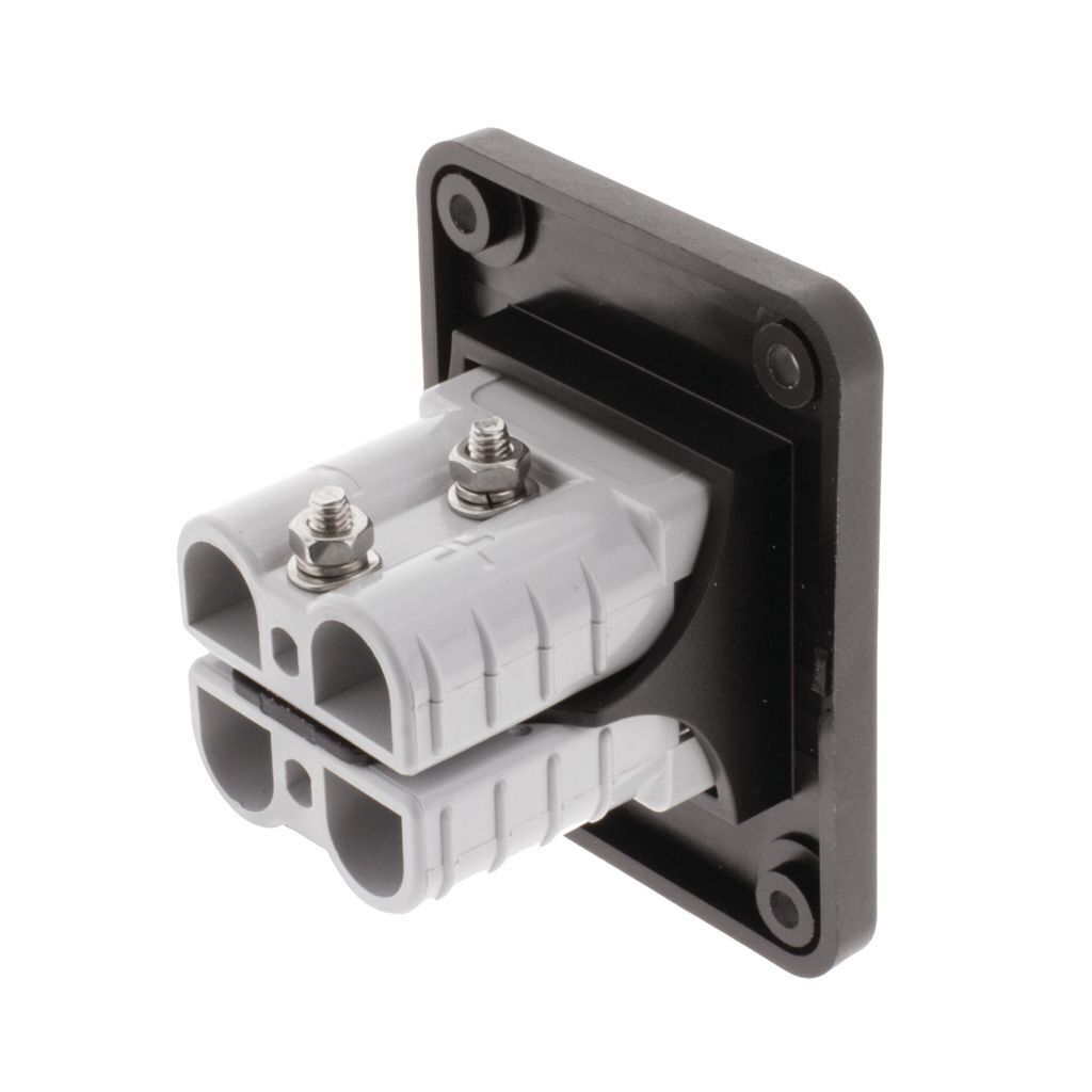 Hulk 4x4 Double Flush Mount Housing with 50A Plugs 12-24V DC HU7001