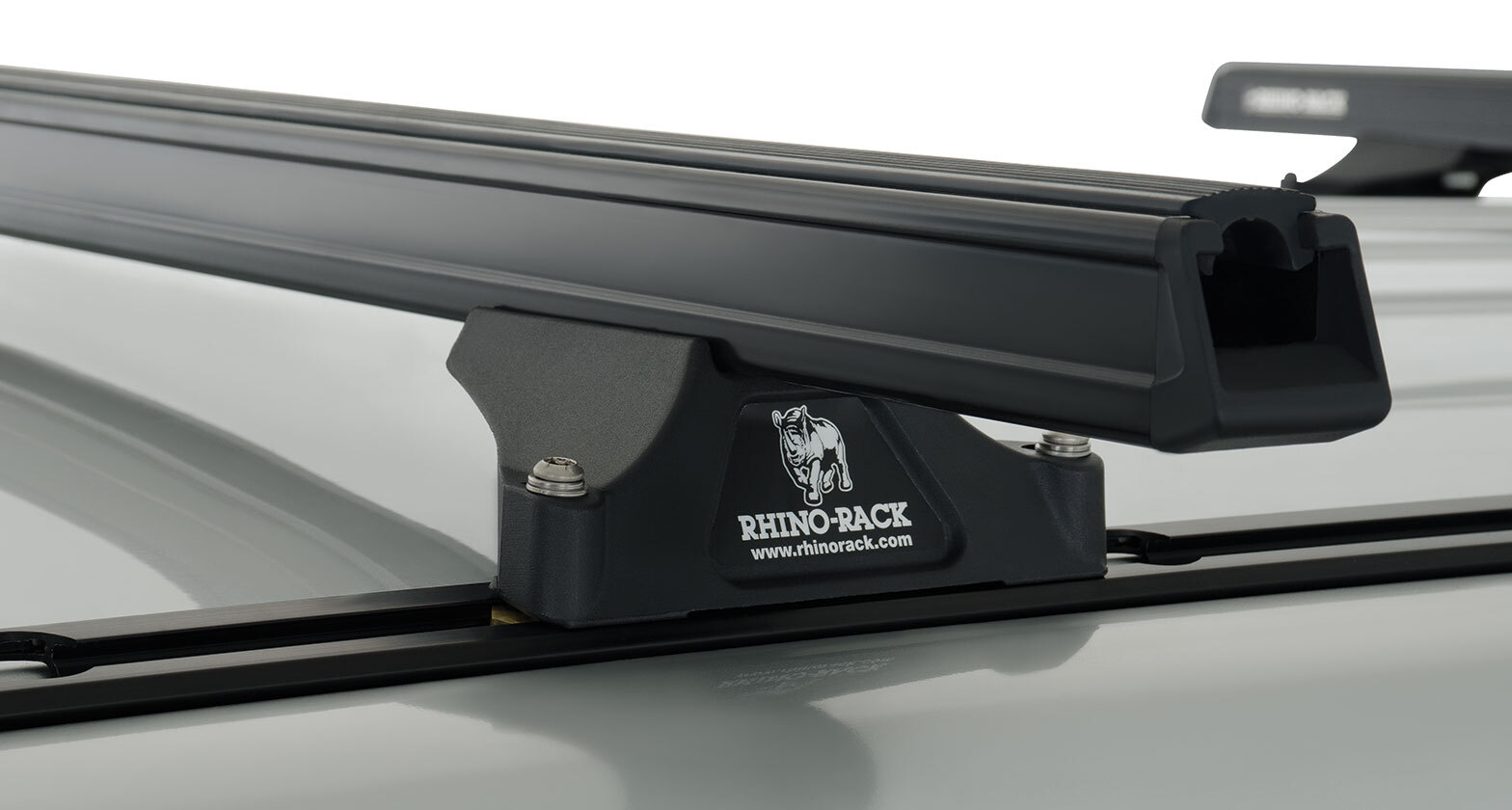 Rhino-Rack Heavy Duty RLTP Trackmount Black 2 Bar Roof Rack for Pajero ...