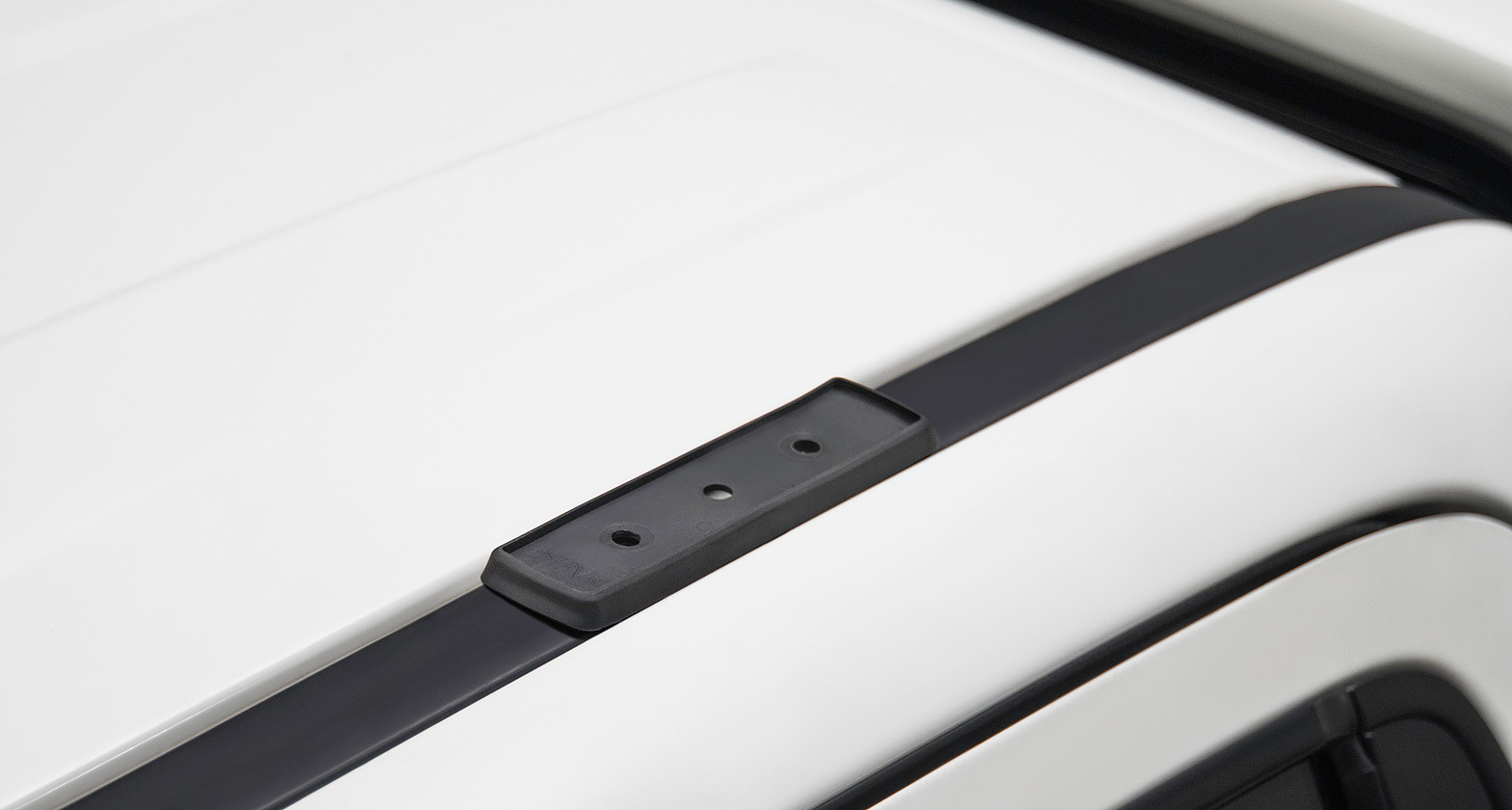 Rhino-Rack Vortex RLT600 Ditch Mount Black 3 Bar Roof Rack for LDV G10 ...