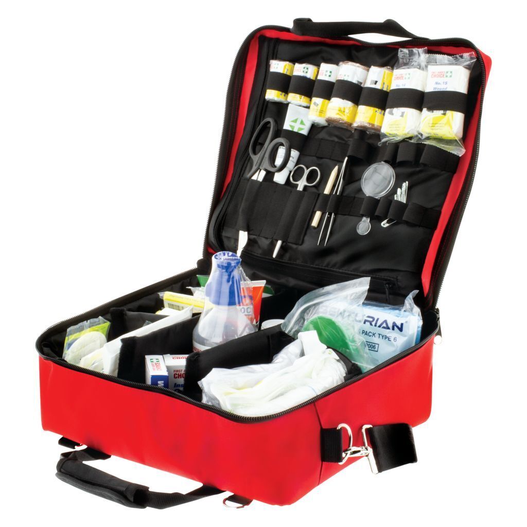 Hulk 4x4 Adventurer First Aid Kit with Reflective Strip Red HU1650