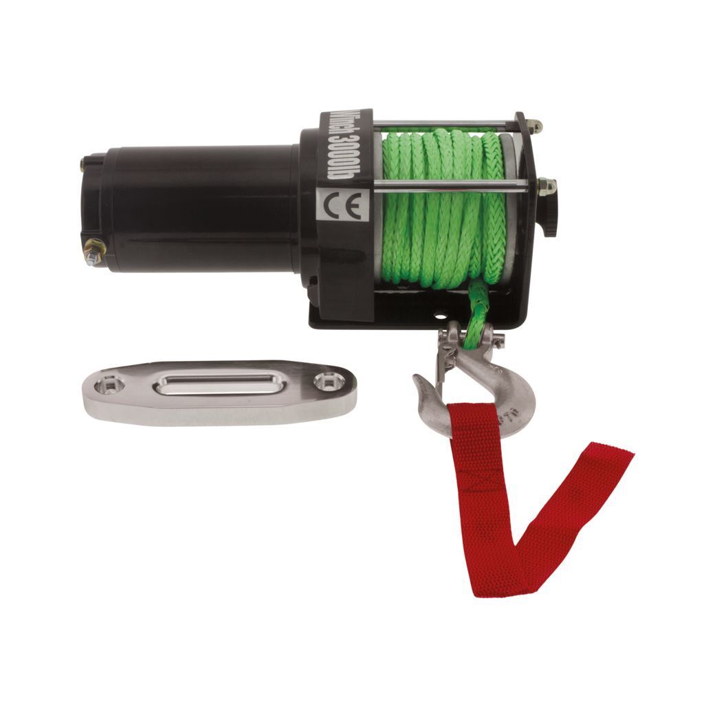 Hulk 4x4 ATV Winch with Dyneema Rope Max Pull Capacity 3000lbs 1.34HP 12V