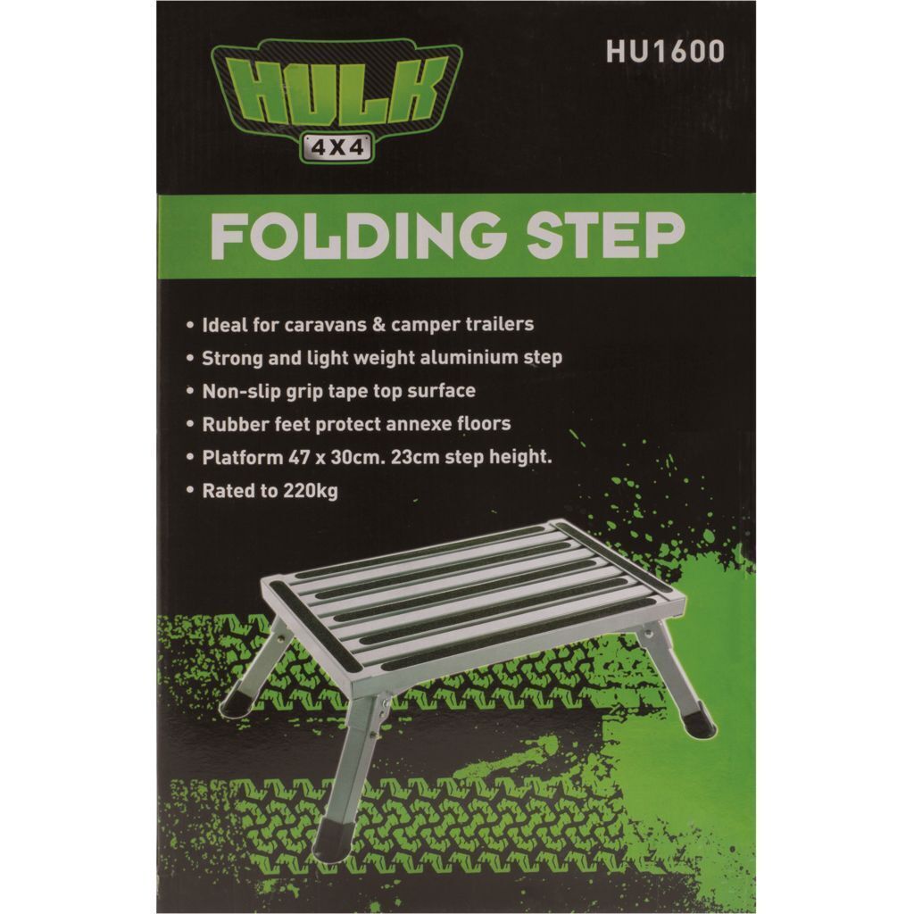FOLDING SINGLE CARAVAN STEP