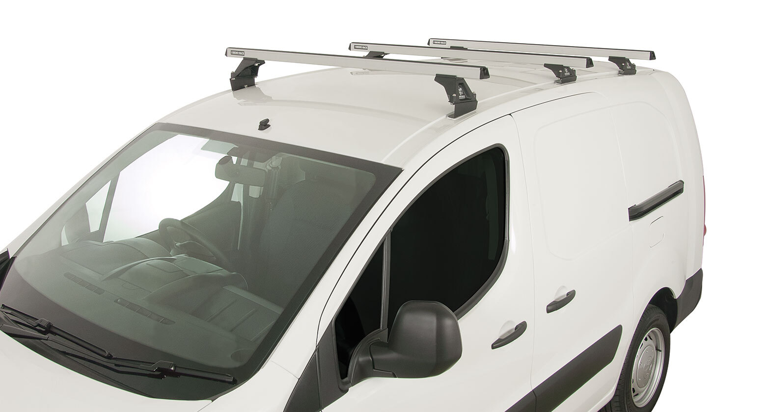 Rhino-Rack Heavy Duty RLTF Silver 3 Bar Roof Rack for Citroen Berlingo II
