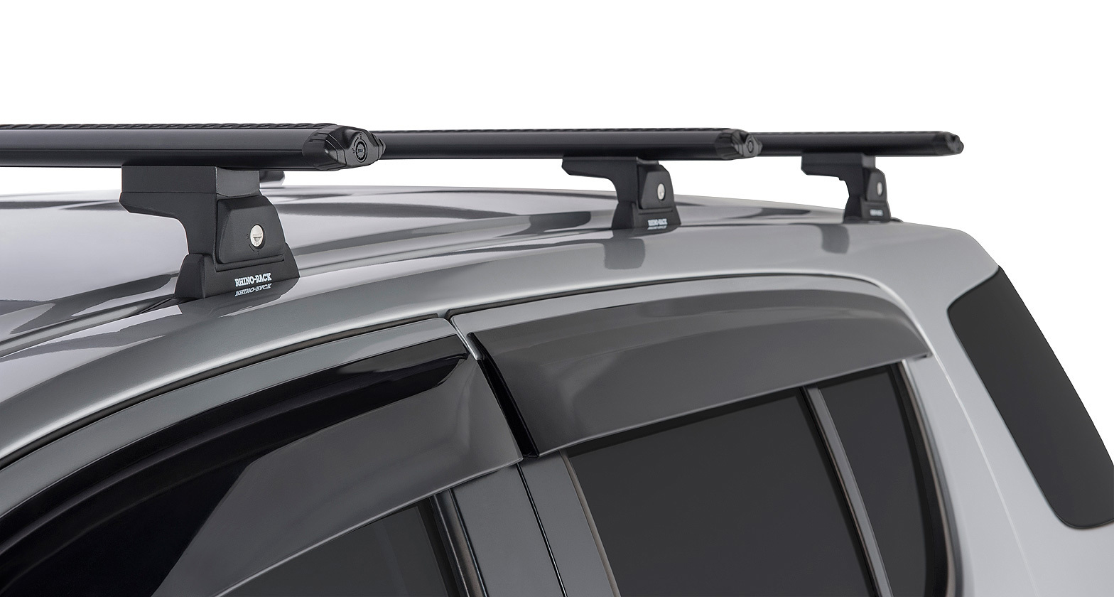 Rhino-Rack Vortex RLT600 Trackmount Black 3 Bar Roof Rack for Isuzu MU ...